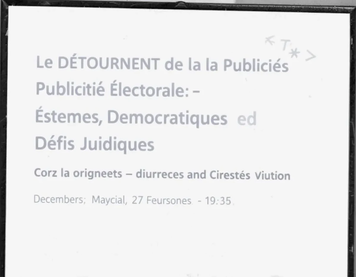 Le Détournement de la Publicité Électorale : Enjeux Démocratiques et ...